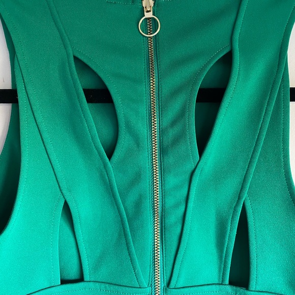 Express | Tops | Express Green Crop Top Full Back Zipper | Poshmark